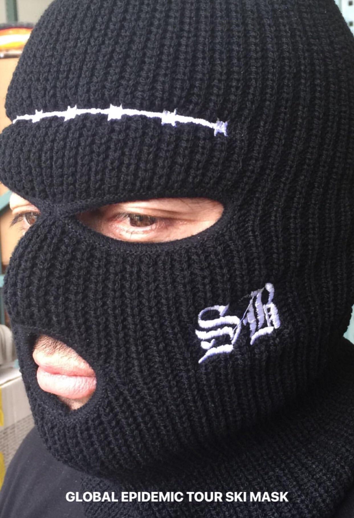 Global epidemic tour ski mask for NA shows